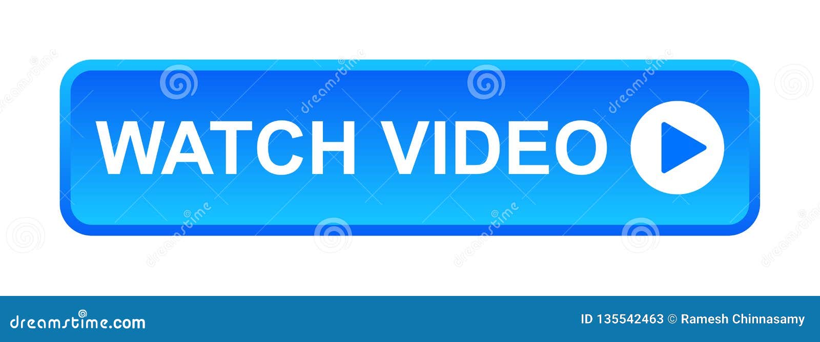 Watch video button stock vector. Illustration of button - 135542463