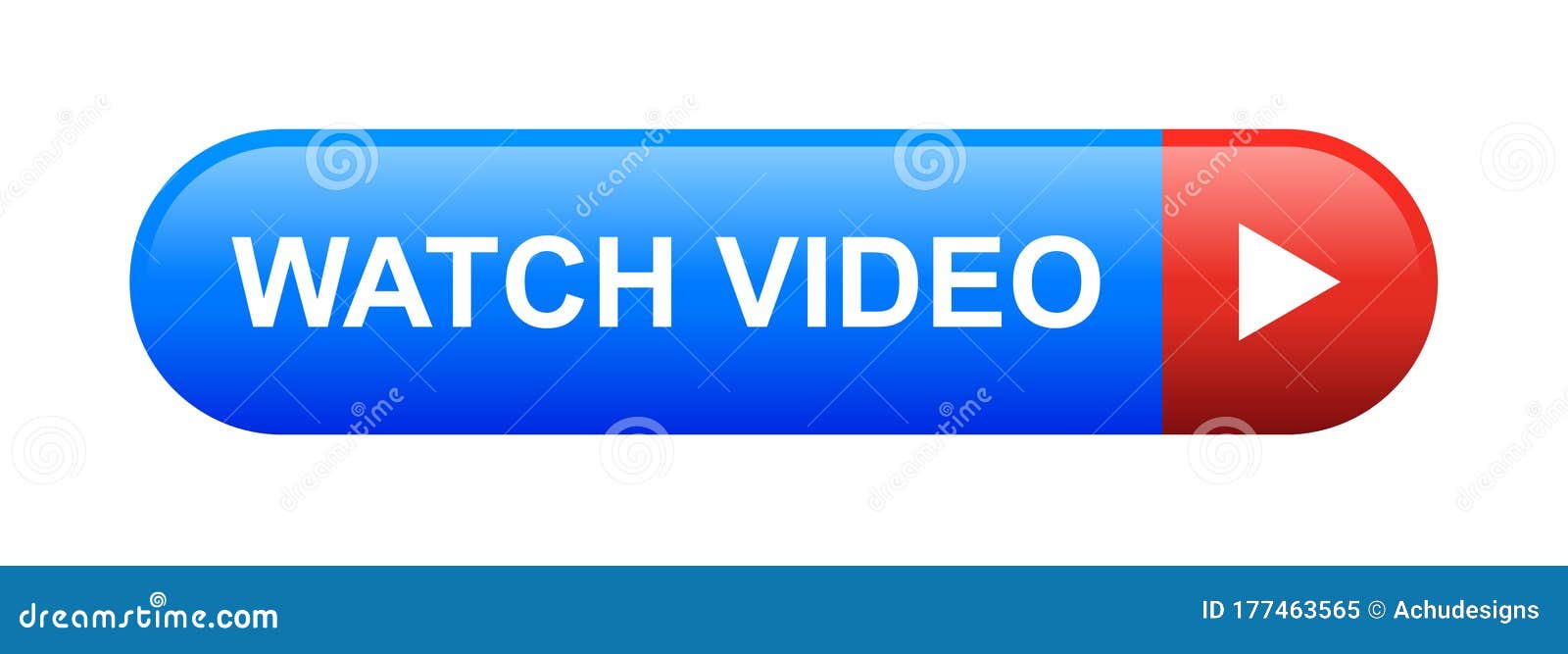 Watch video button stock vector. Illustration of business - 177463565