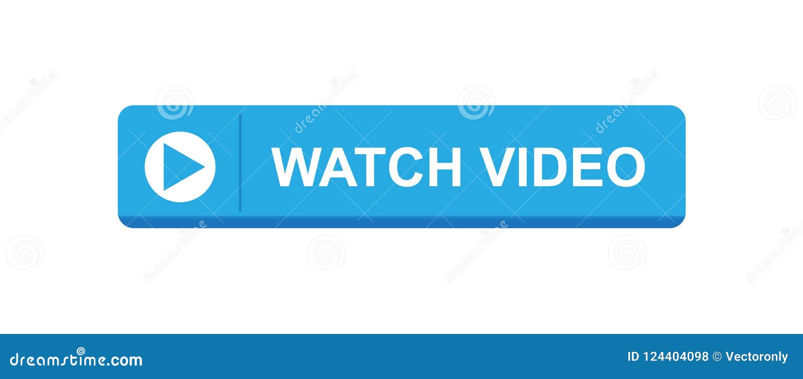 Watch video button stock vector. Illustration of current - 124404098