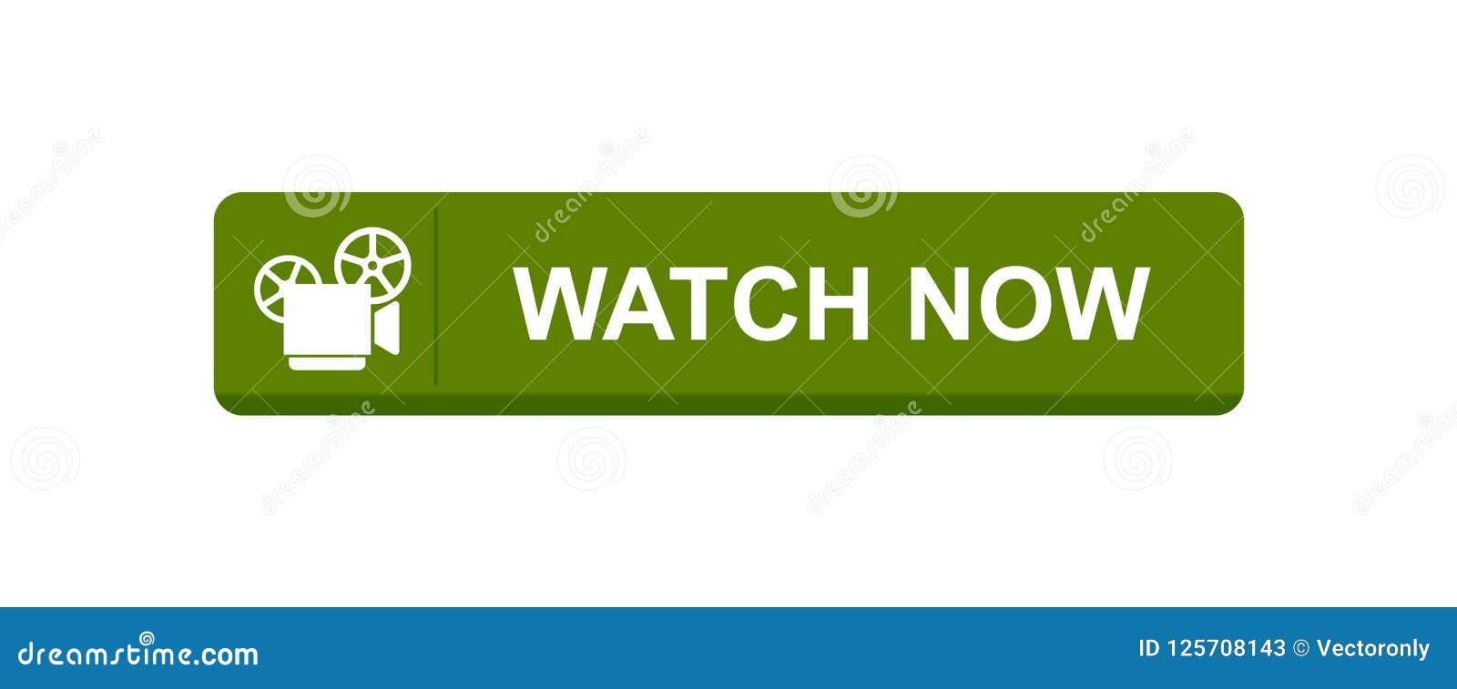Watch video now stock vector. Illustration of banner - 125708143