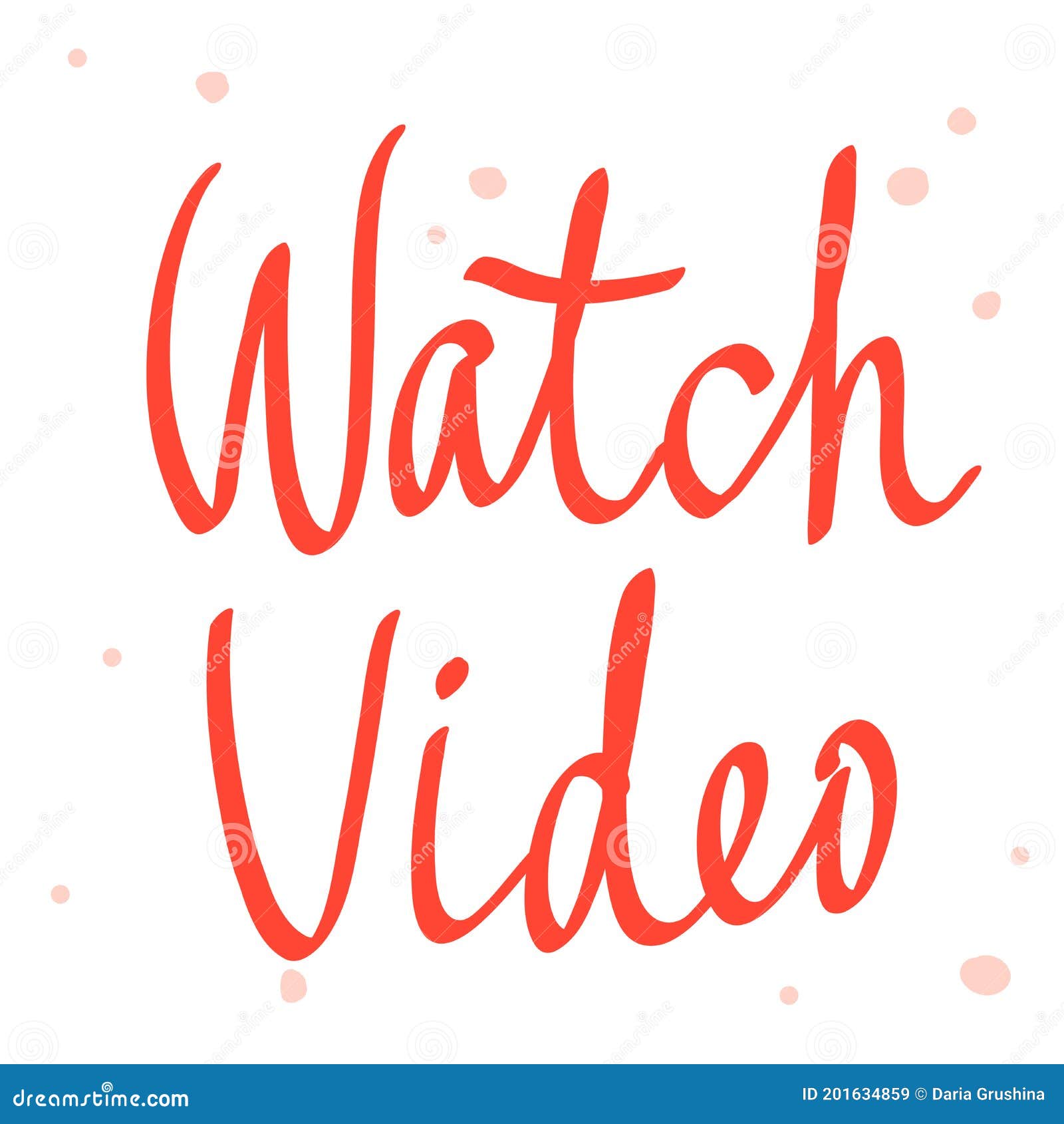 Watch Video. Vector Design Illustration. Video Logo Sticker. Banner ...