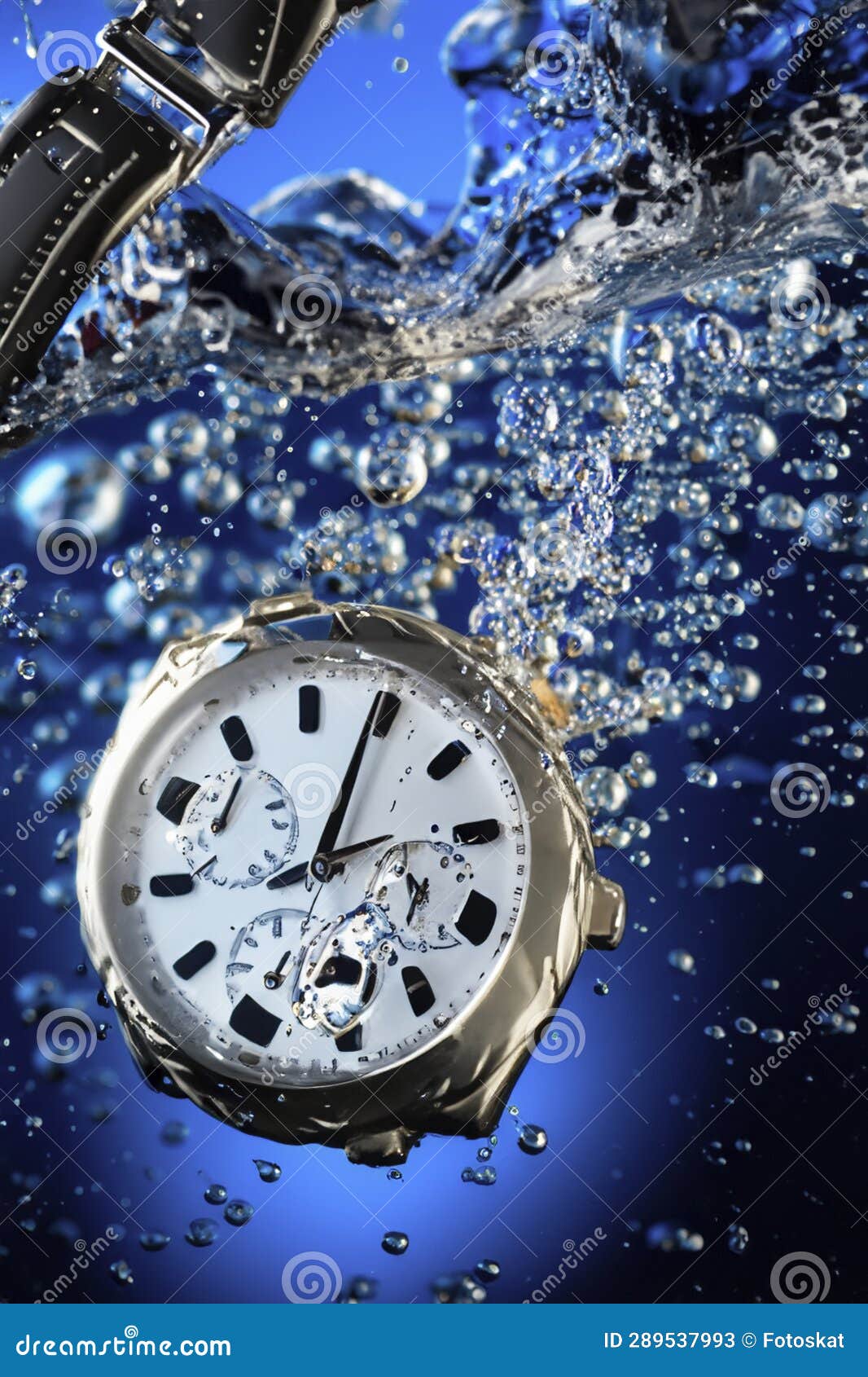 Watch and Water stock illustration. Illustration of watch - 289537993