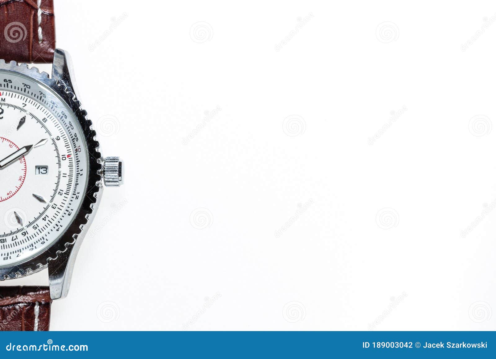 Watch on a White Background, Isolated with Background. Picture with ...