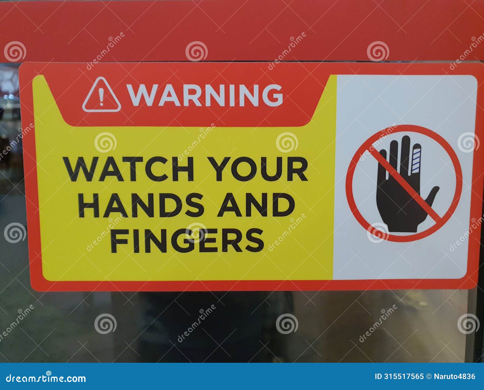 Warning signage stock image. Image of poster, icon, injury - 315517565