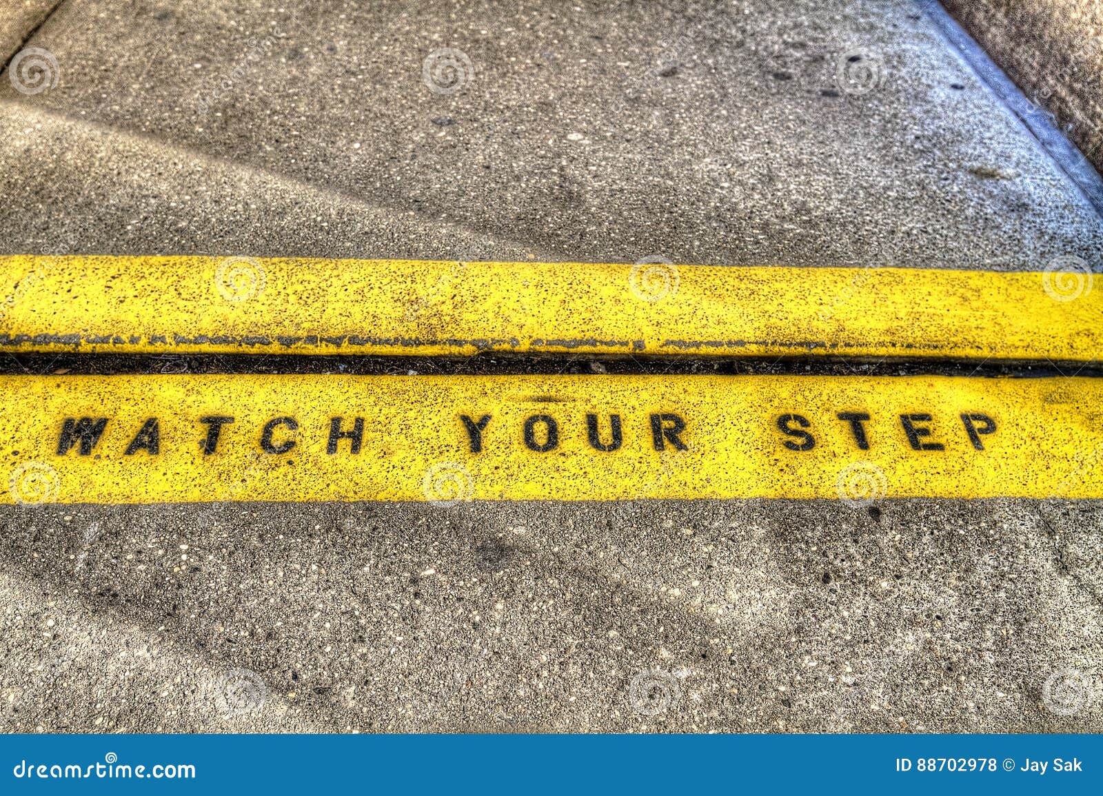 Watch your Step stock photo. Image of step, city, watch - 88702978