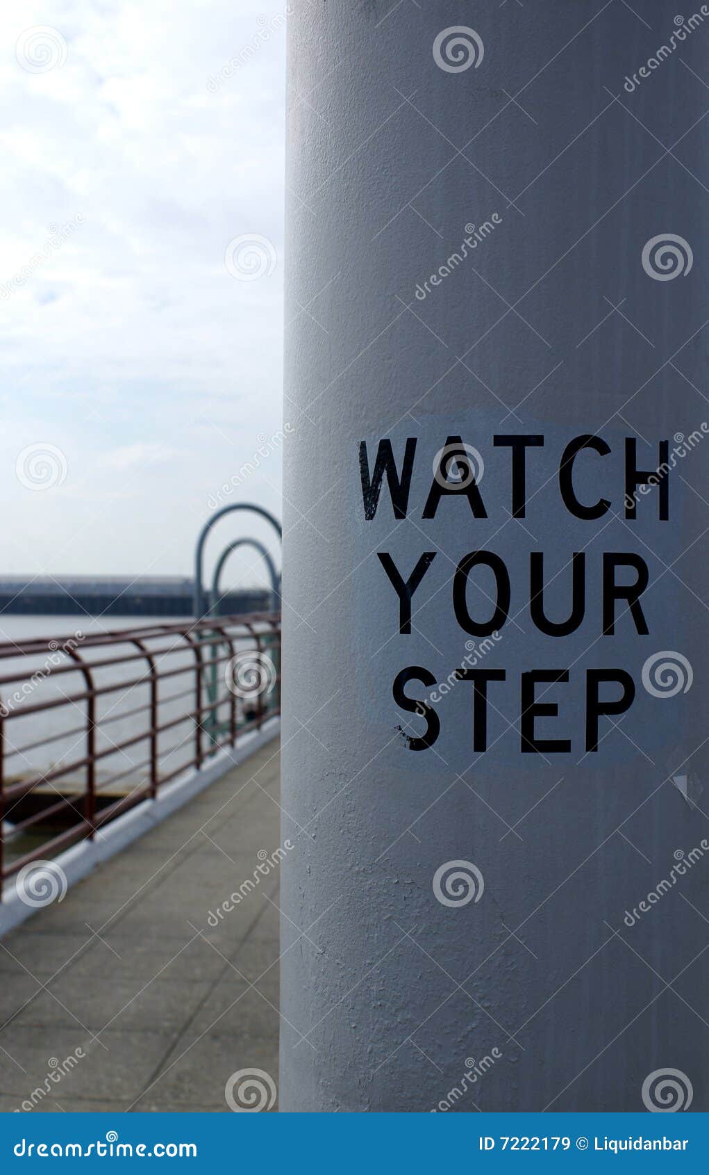 Watch Your Step Sign On A Staircase Stock Image | CartoonDealer.com ...
