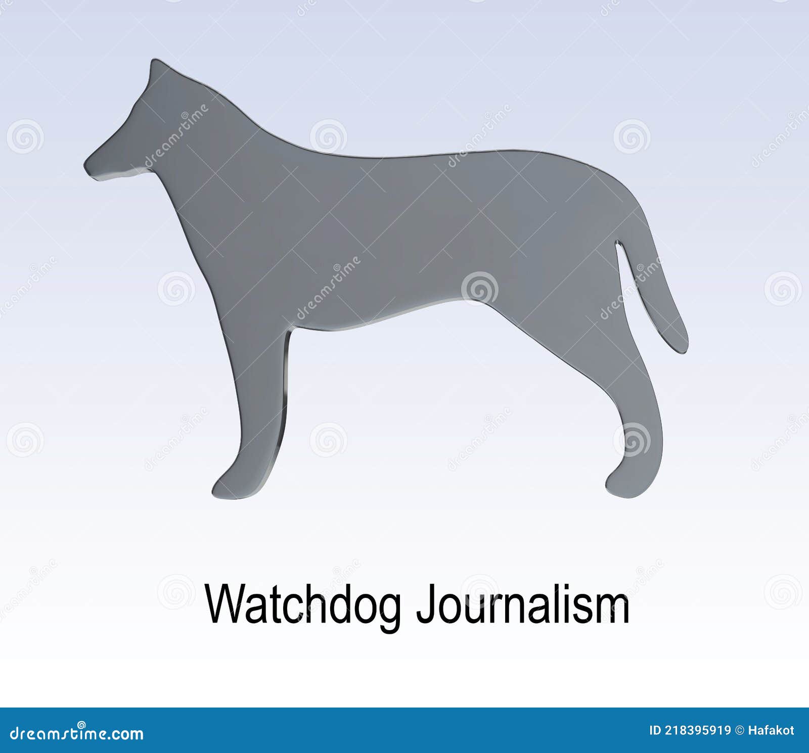 Watchdog Journalism Concept Stock Illustration - Illustration of stop ...