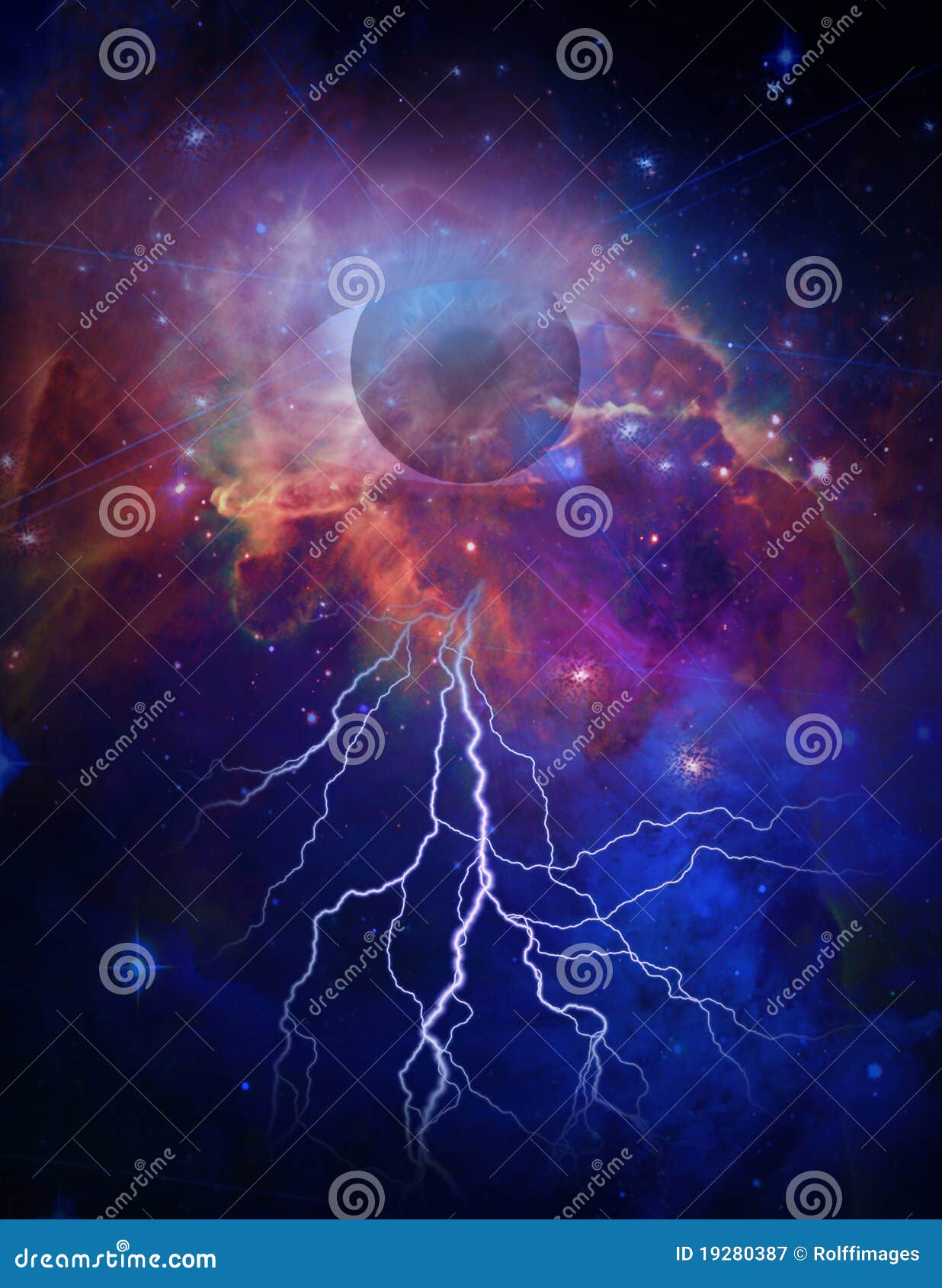 Watcher stock illustration. Illustration of energy, religion - 19280387