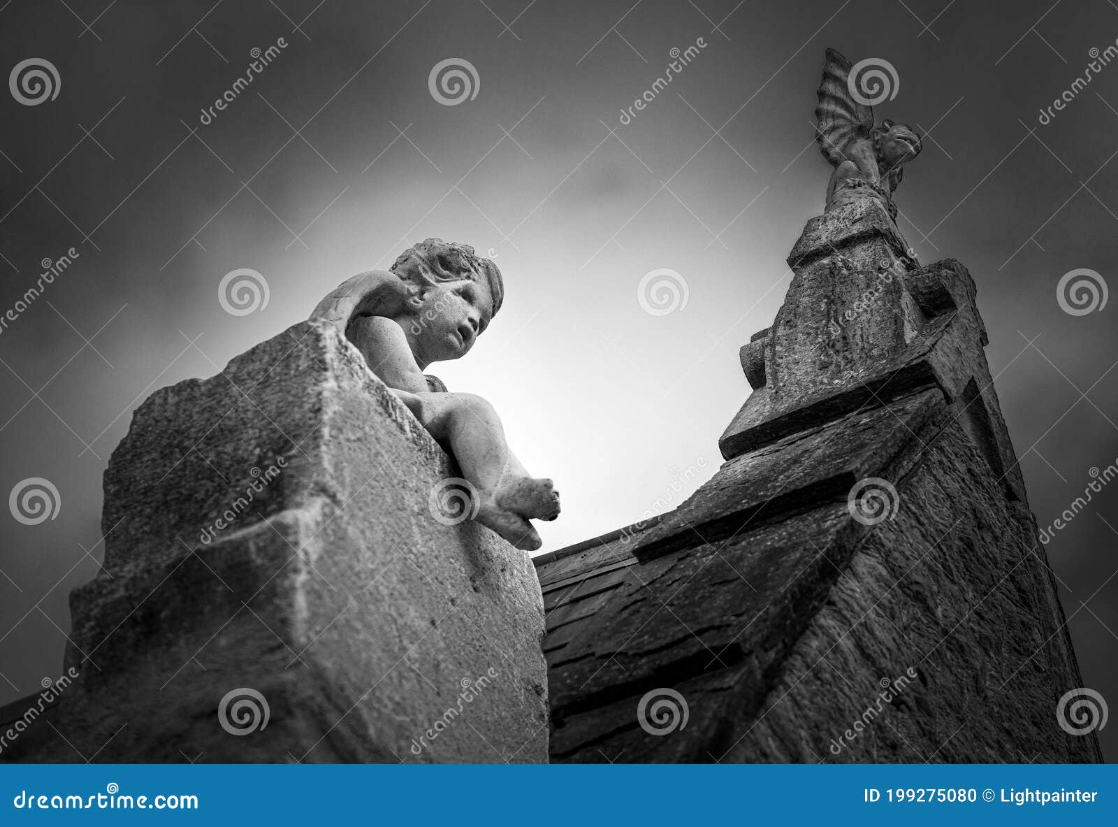 The watcher stock photo. Image of color, angel, outside - 199275080