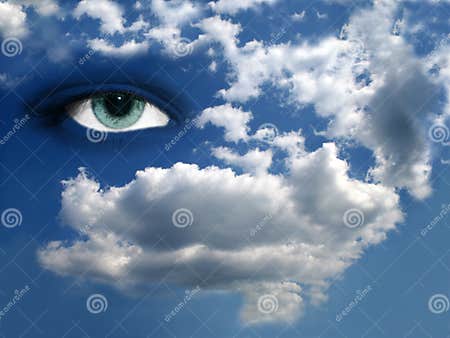 Watching from above stock photo. Image of pray, goddess - 956488