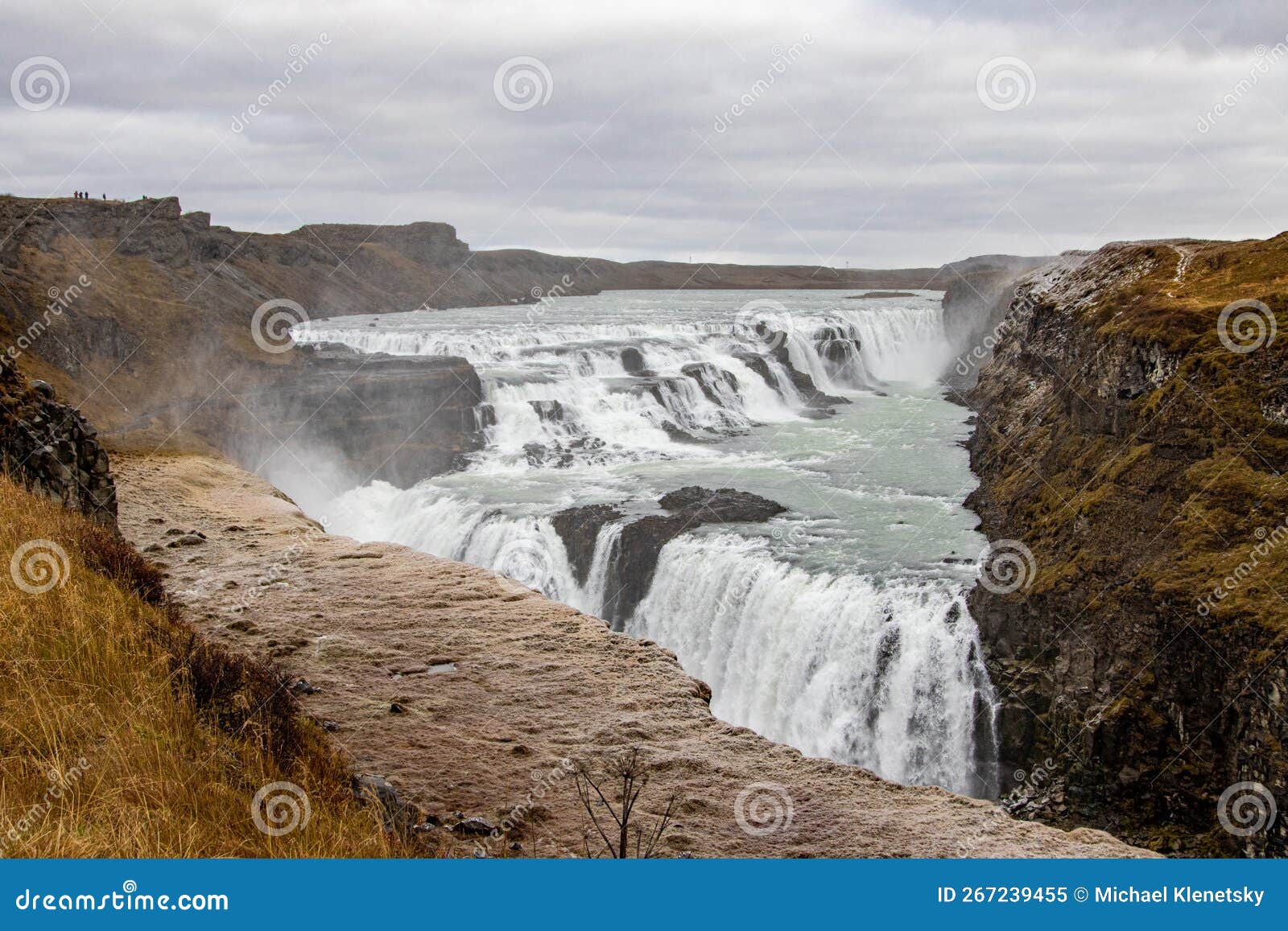 Godafoss Waterfall stock image. Image of iceland, cascades - 267239455