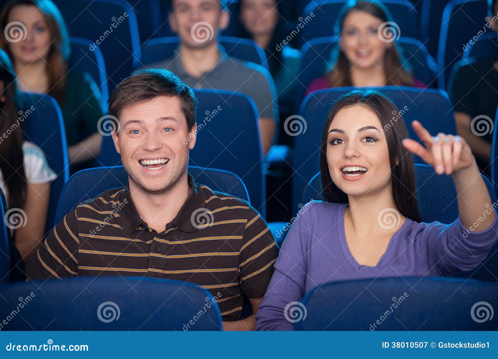 Watching movie together. stock image. Image of comfortable - 38010507