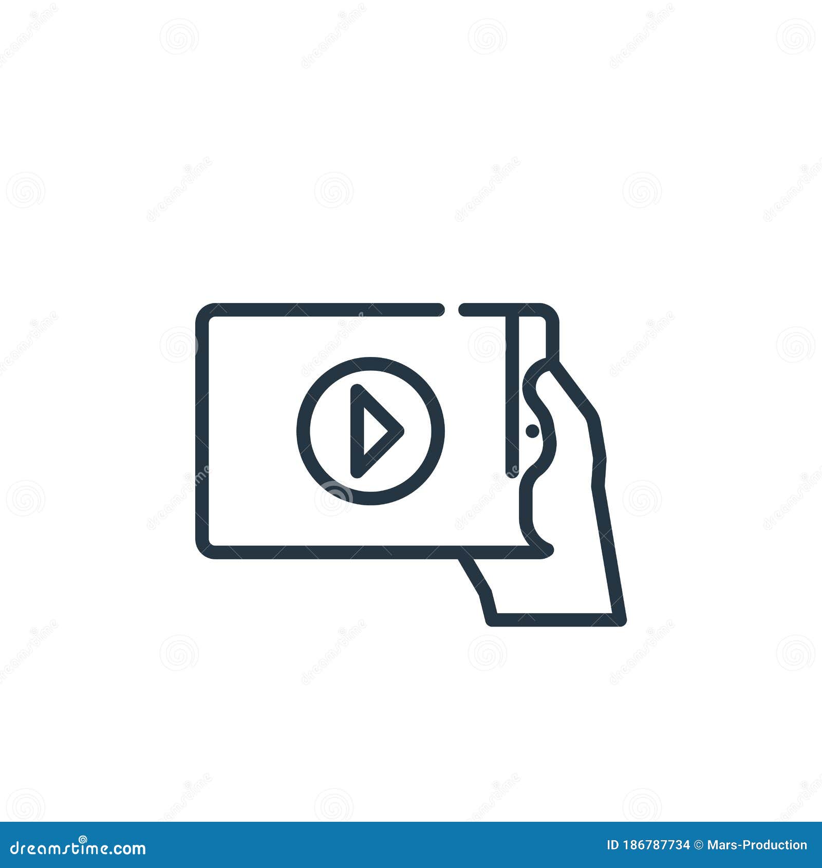 Watching a Movie Vector Icon. Watching a Movie Editable Stroke Stock ...