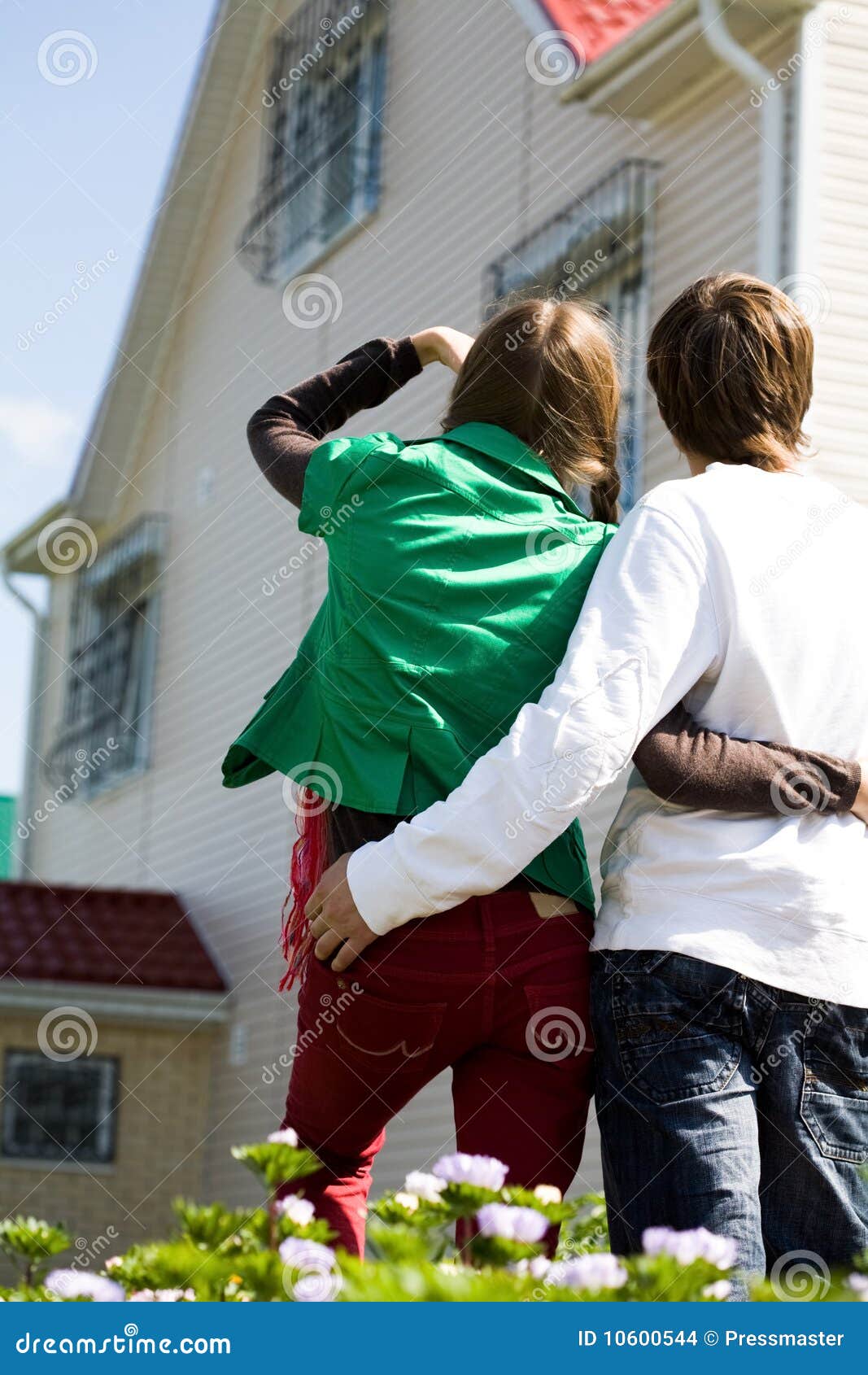 Watching at new house stock photo. Image of person, outdoors - 10600544