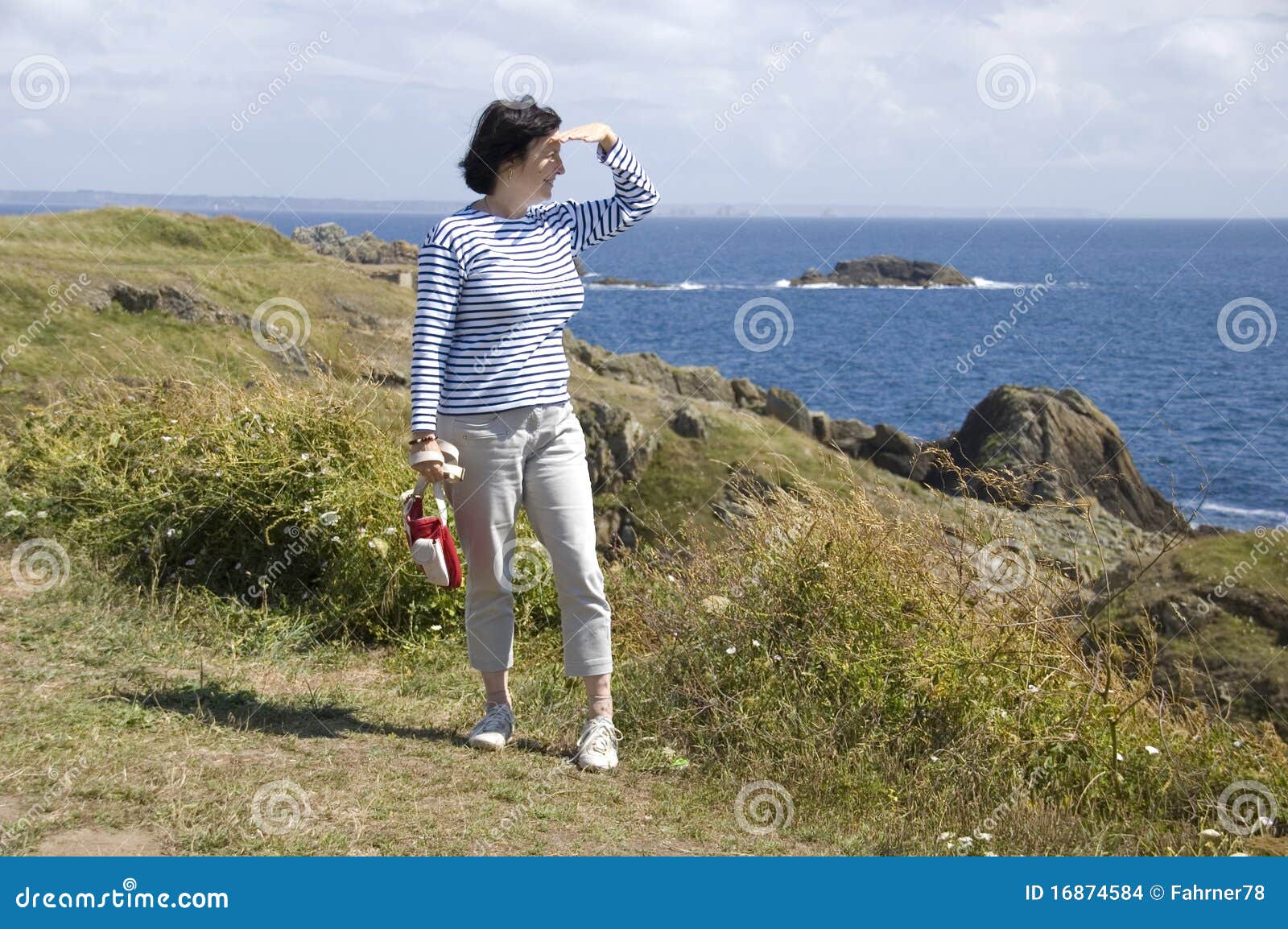Watching the ocean stock photo. Image of senior, retired - 16874584