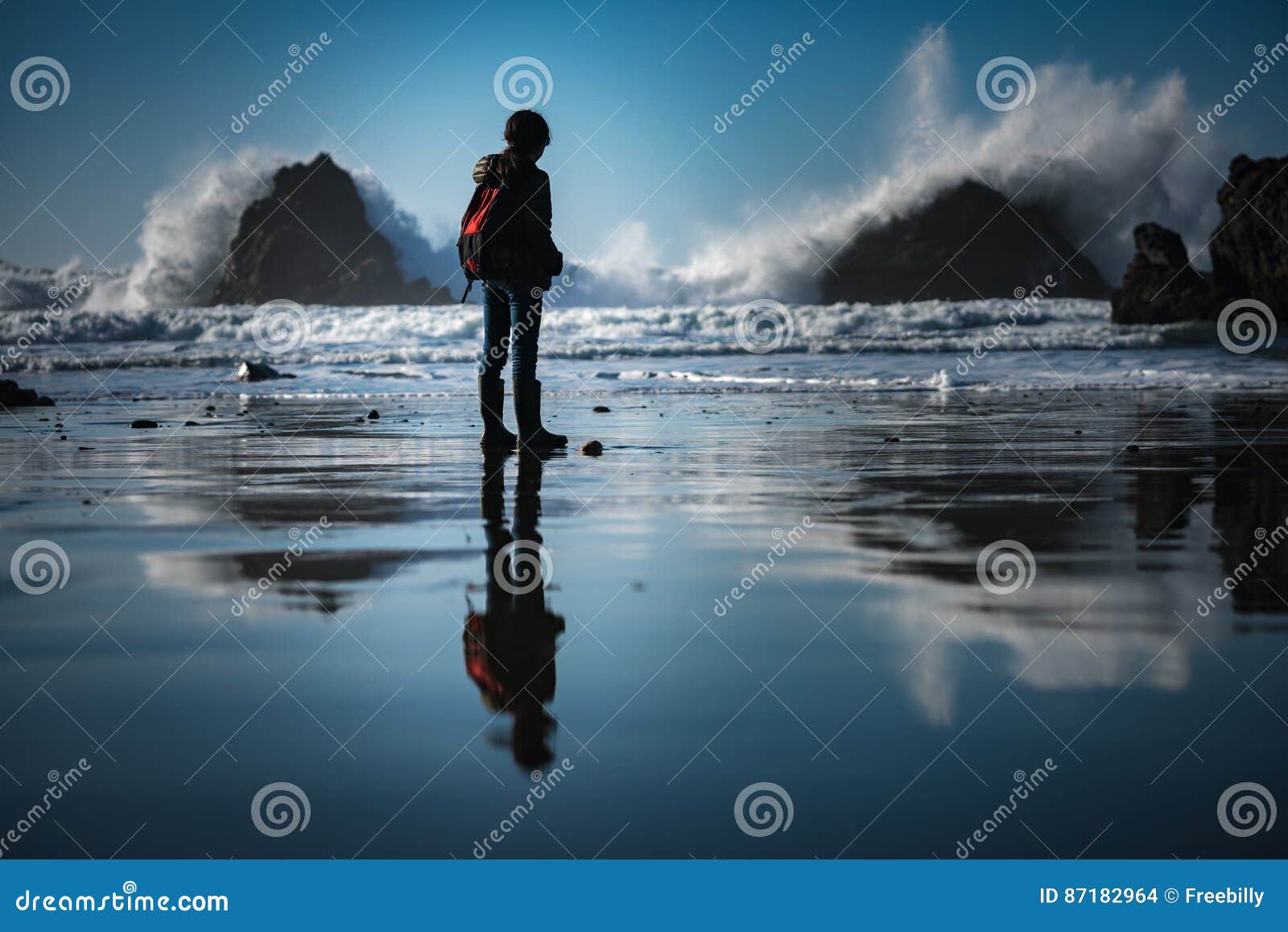 Watching the Raging Ocean Waves Stock Photo - Image of ocean, water ...