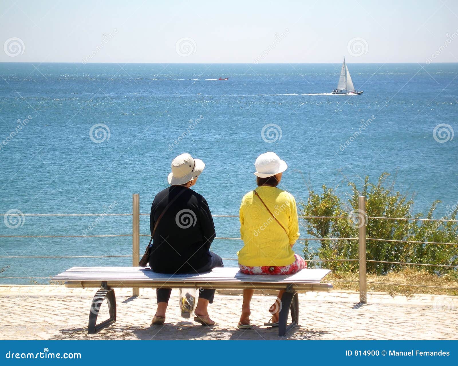 Watching the sea stock photo. Image of watching, nice, couple - 814900