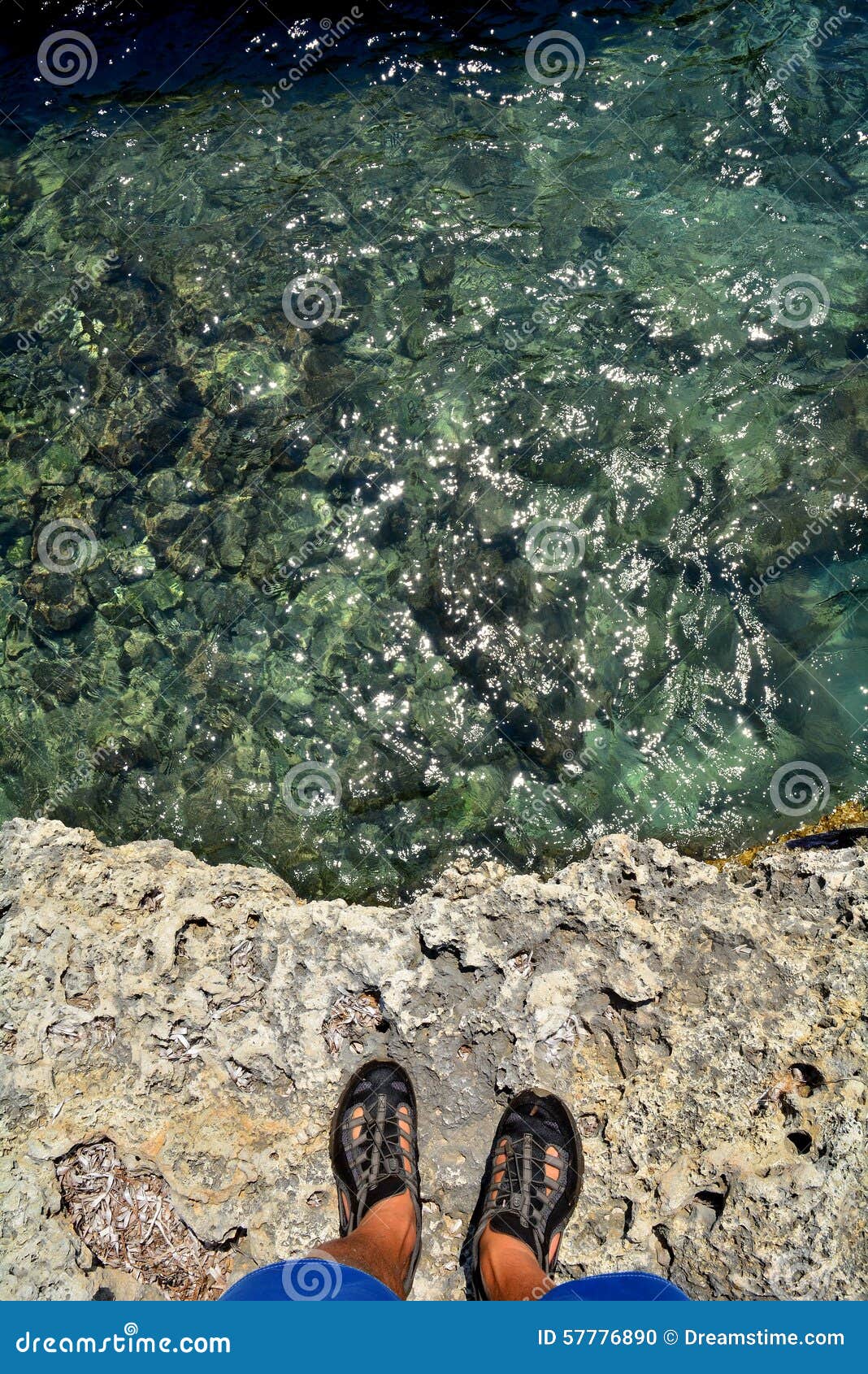 Watching the sea stock photo. Image of beach, watching - 57776890