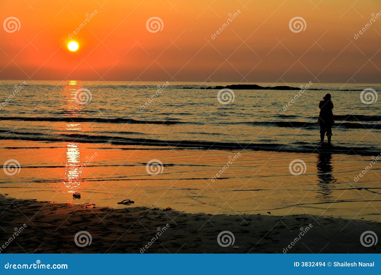 Watching the sunset stock photo. Image of dark, people - 3832494