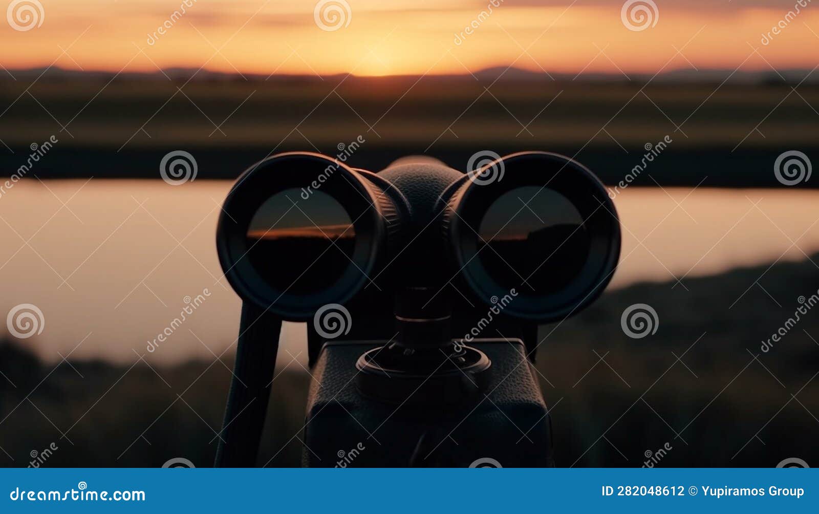 Watching Sunset through Hand Held Telescope, Discovering Nature ...