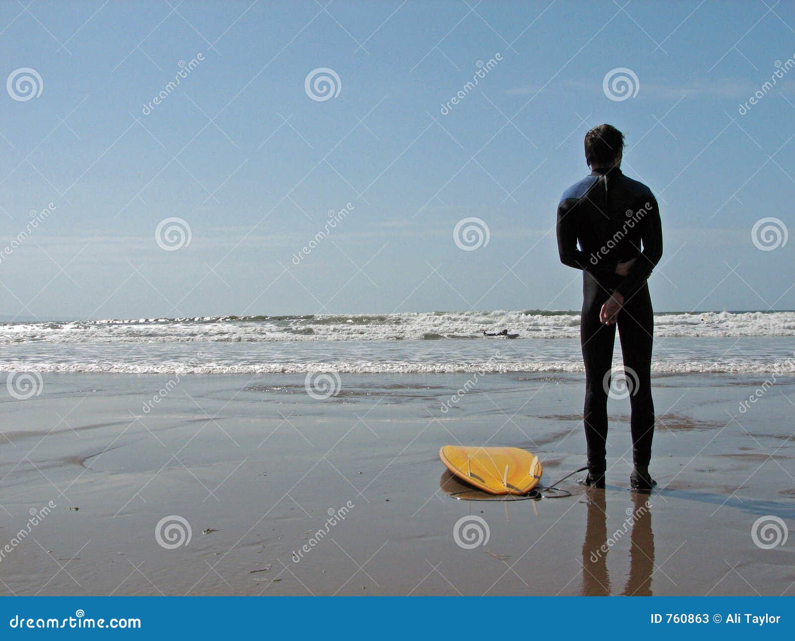 Watching surf stock image. Image of full, reflection, sand - 760863