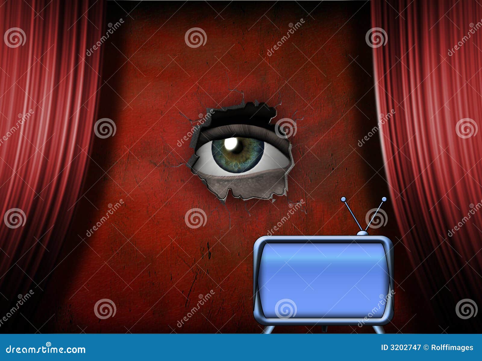Watching Watcher stock illustration. Illustration of production - 3202747