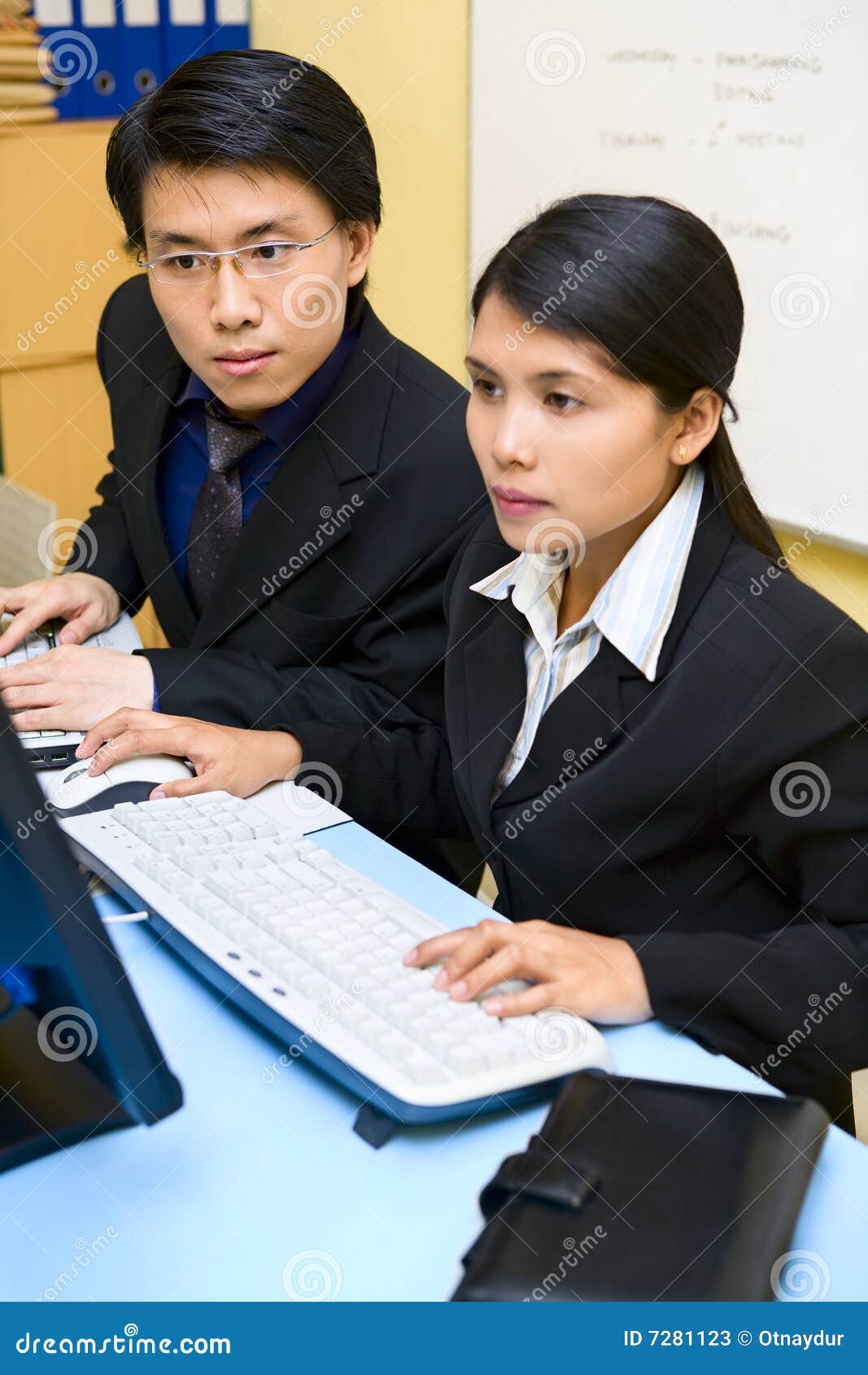 Watching the Work Carefully Stock Image - Image of expertise, serious ...