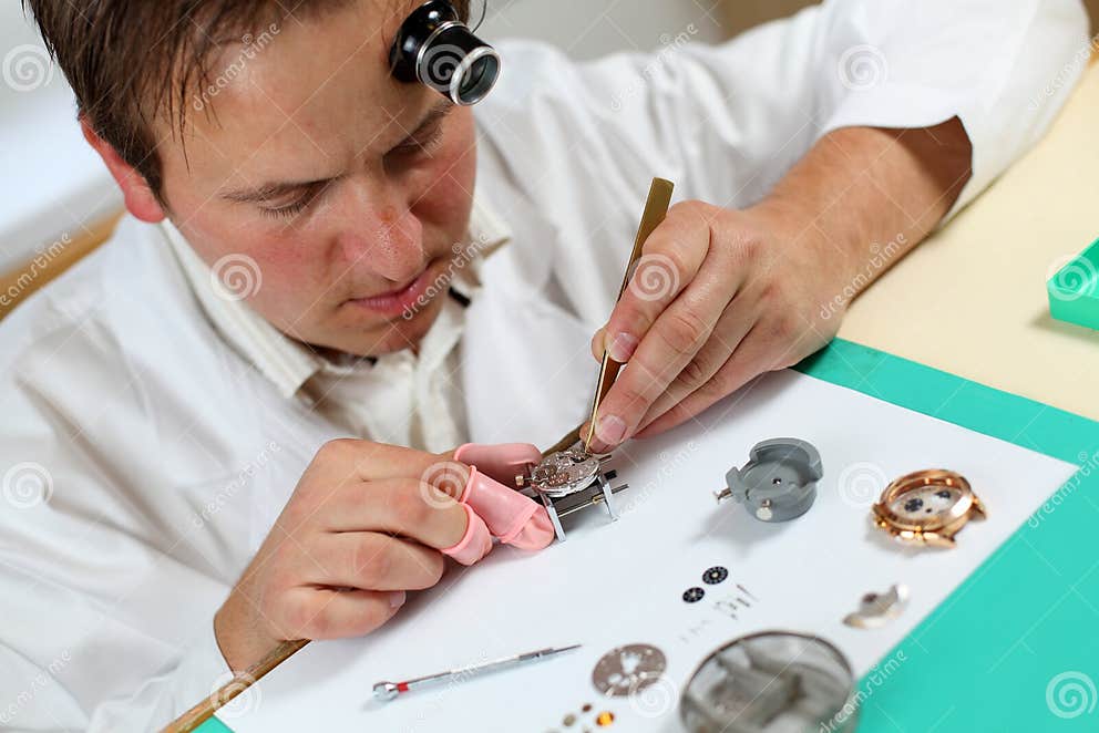 Watchmaker stock photo. Image of jewel, occupation, metal - 18377914