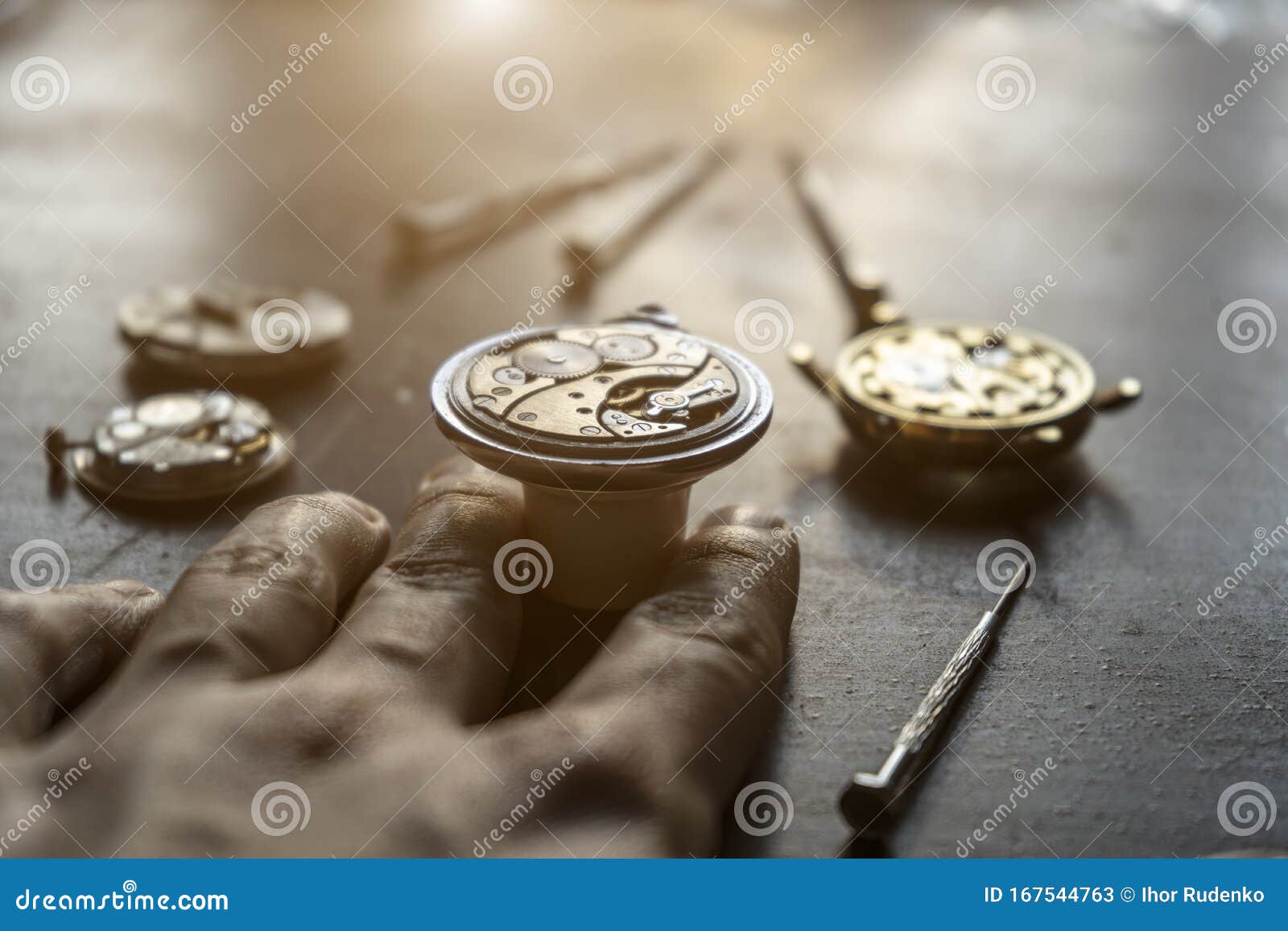 Watchmaker`s Workshop, Special Tools for Repair Stock Image - Image of ...