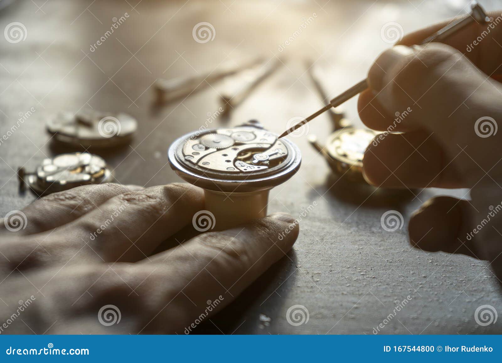 Watchmaker`s Workshop, Special Tools for Repair Stock Photo - Image of ...