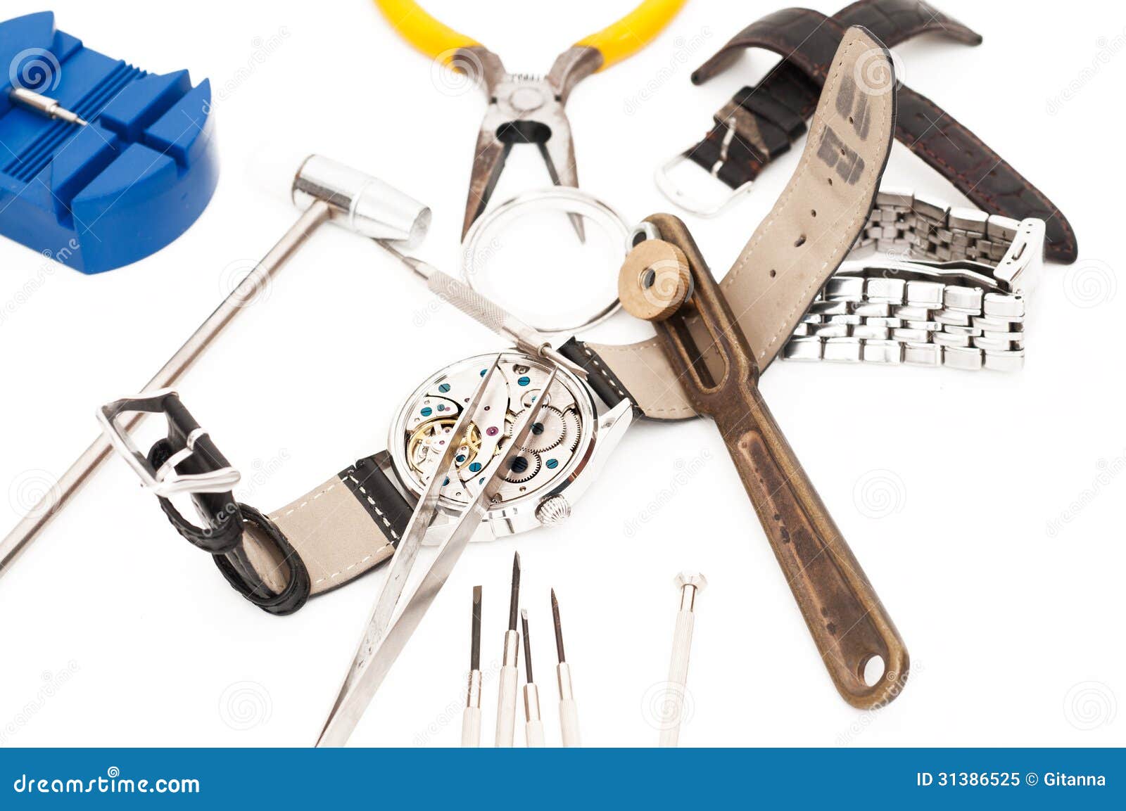 Watchmaker Tools stock image. Image of detail, craft - 31386525