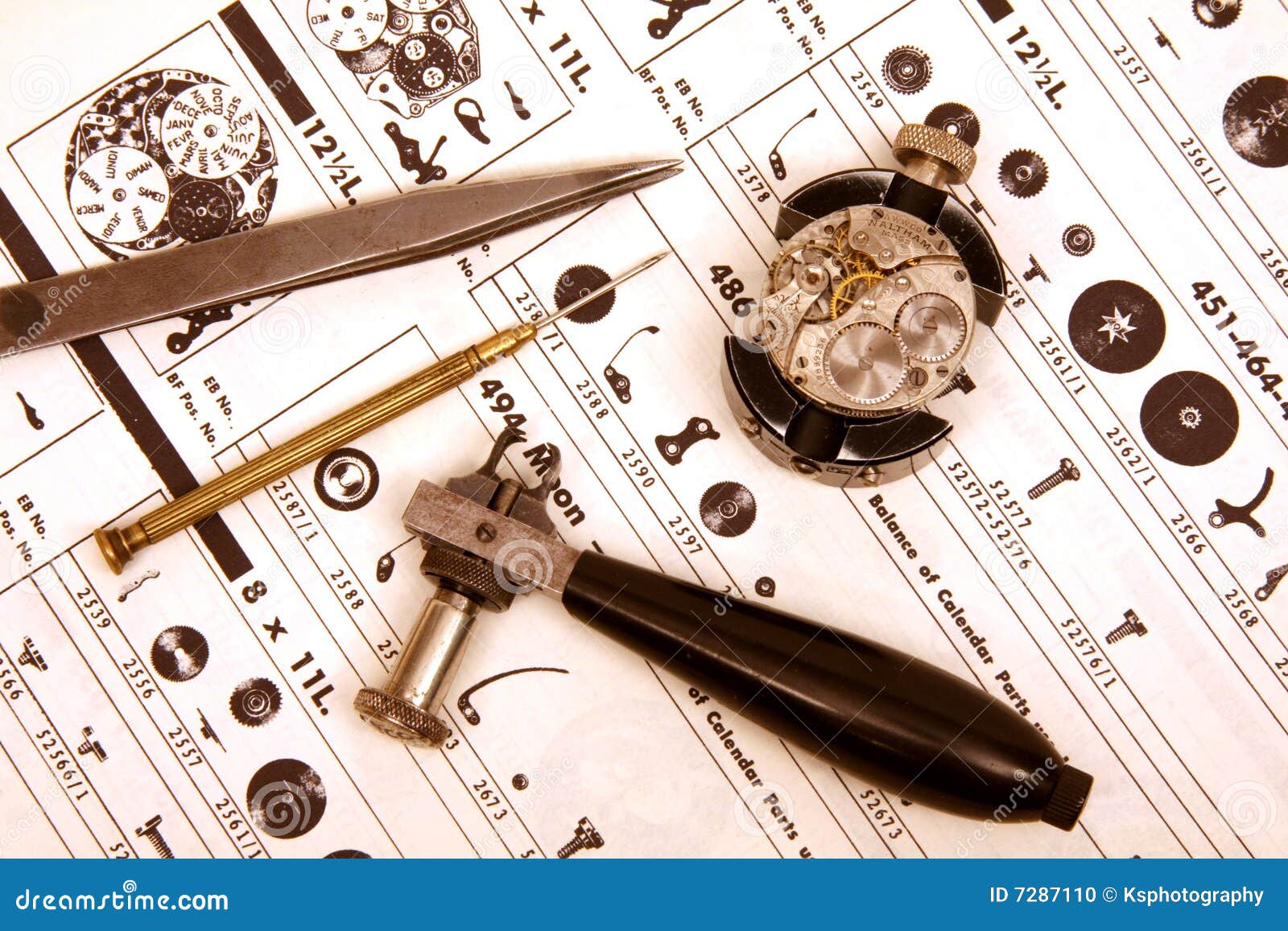 Watchmaking stock photo. Image of engraving, sterling - 7287110