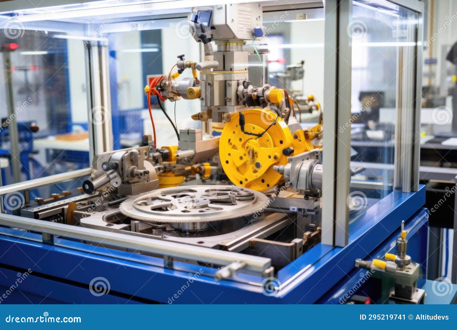 Watchmaking Machine in a Clean and Brightly Lit Facility Stock Image ...
