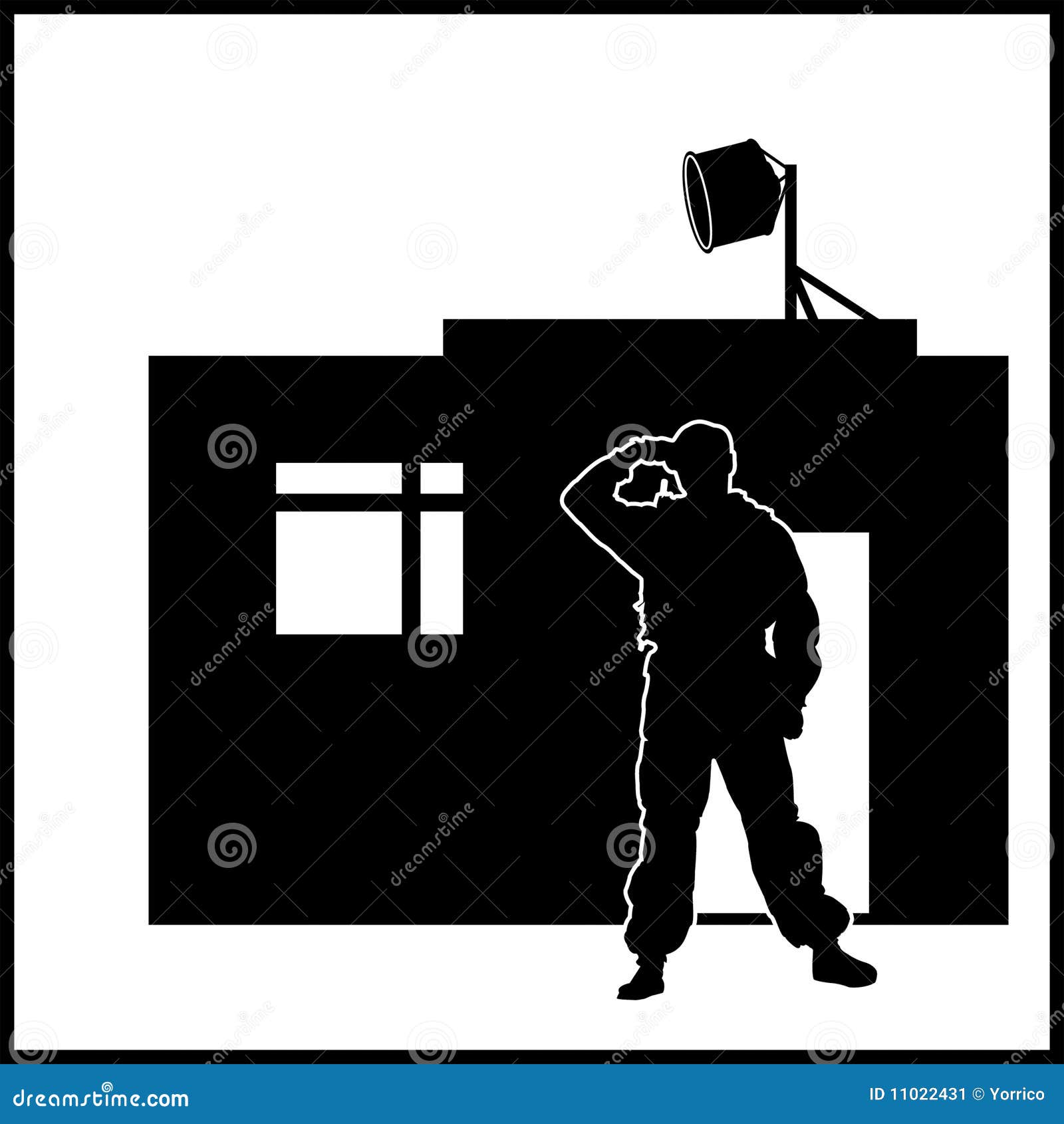 Watchman Vector Outline Stock Illustrations – 18 Watchman Vector ...