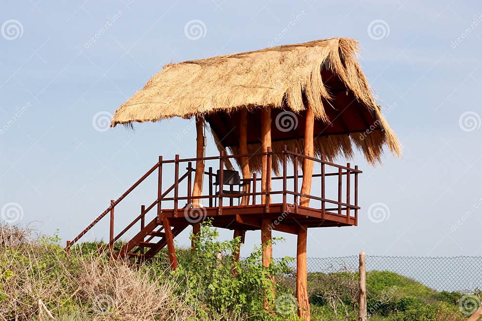 Watchout hut stock image. Image of lookout, landscape - 26836087