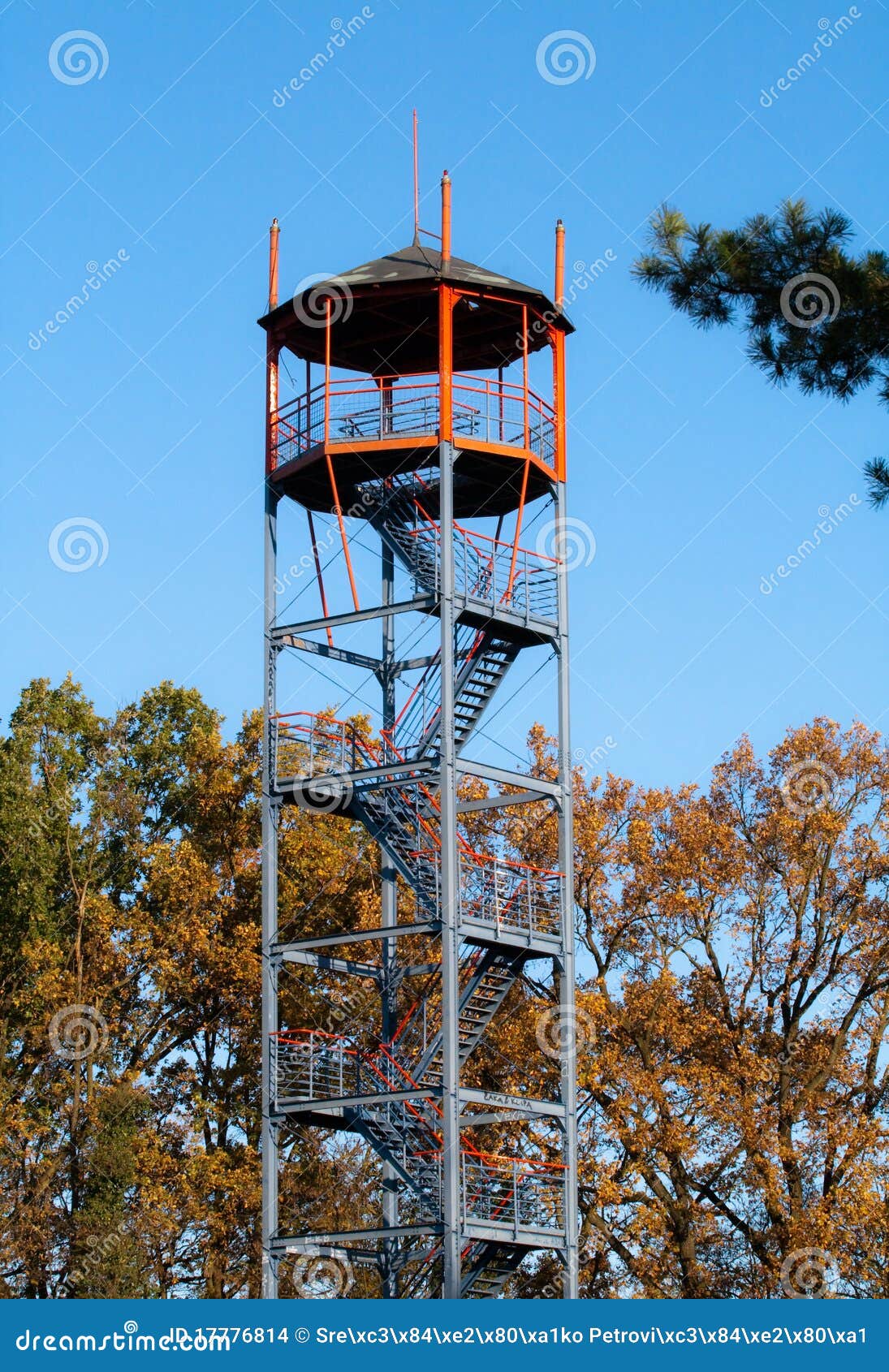 Watchtower stock photo. Image of construction, fire, built - 17776814
