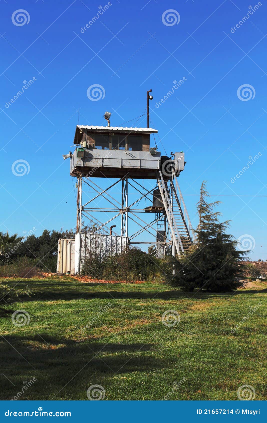 Watchtower. stock photo. Image of control, safeguard - 21657214