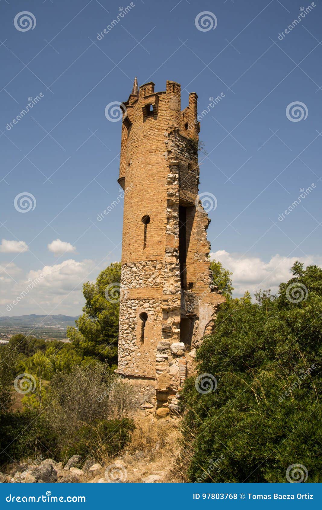 Watchtower stock photo. Image of wooden, arcades, entrance - 97803768