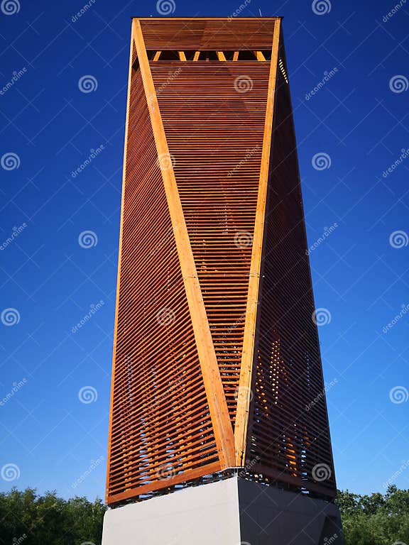 A Watchtower Against the Blue Sky Stock Image - Image of blue ...
