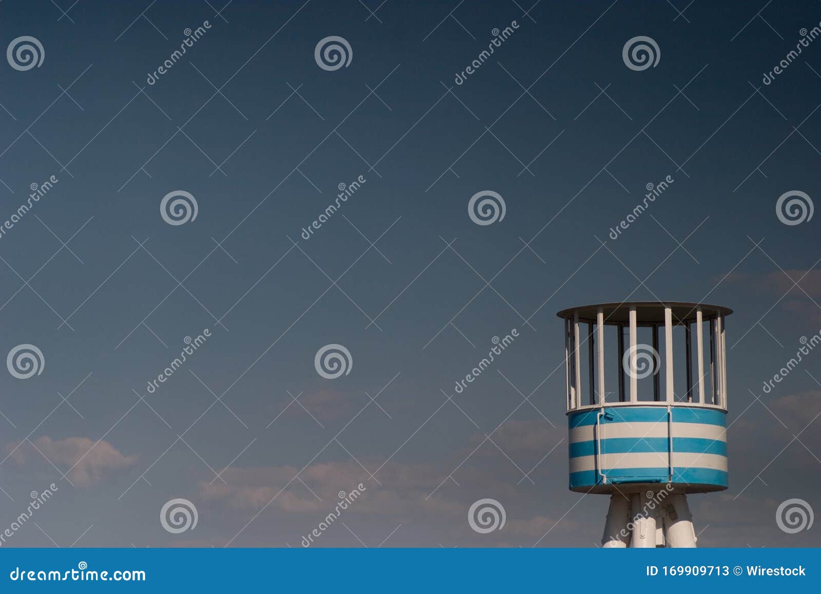 Watchtower with a Blue Sky in the Background Stock Image - Image of ...