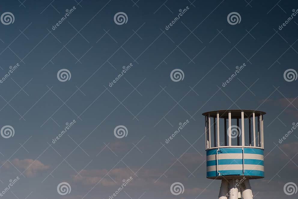 Watchtower with a Blue Sky in the Background Stock Image - Image of ...