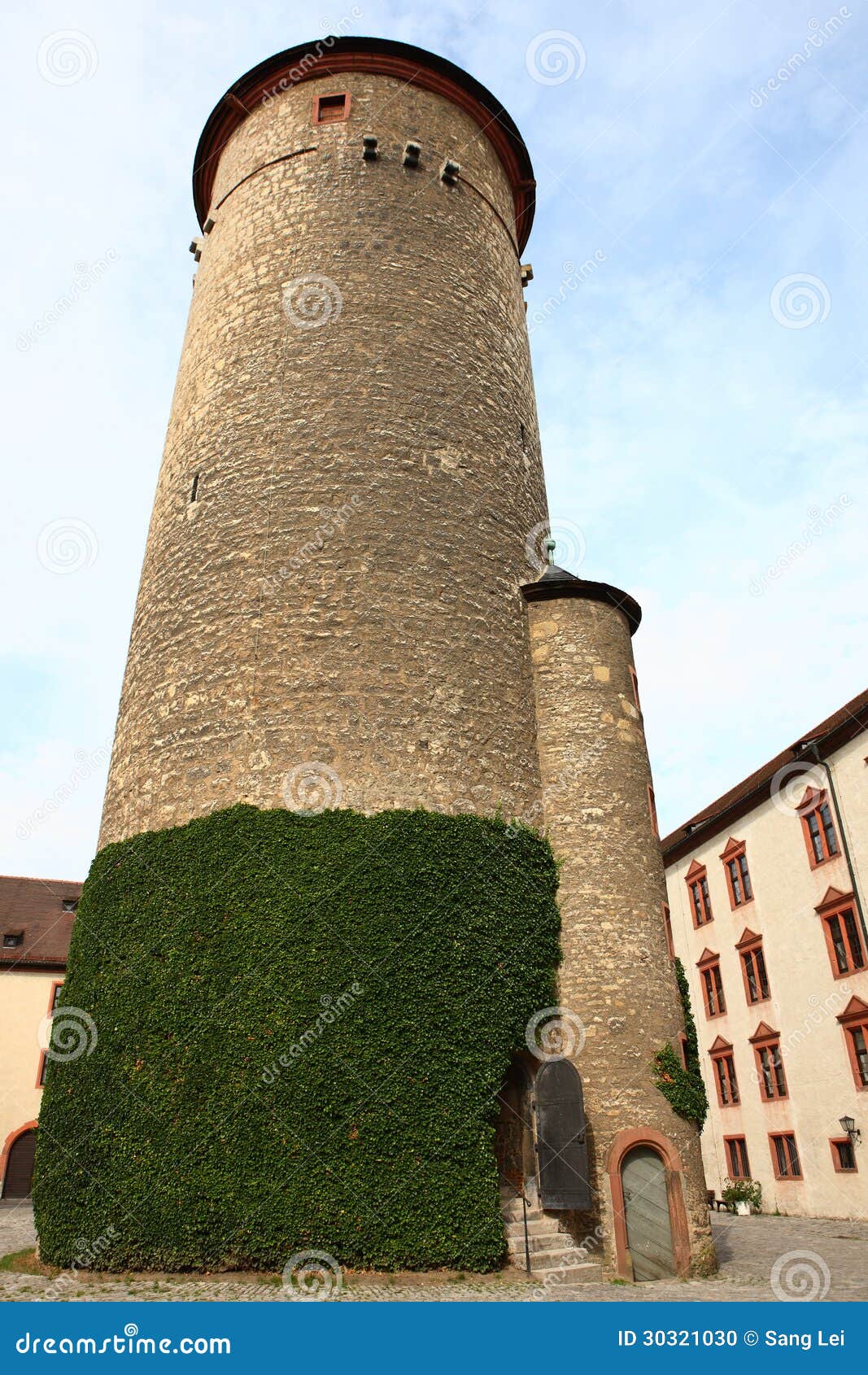 Watchtower in castle stock photo. Image of stone, building - 30321030