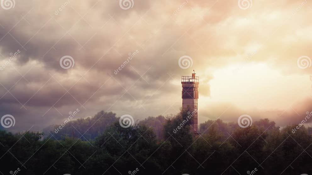 Watchtower at the Former Inner German Border Stock Image - Image of ...