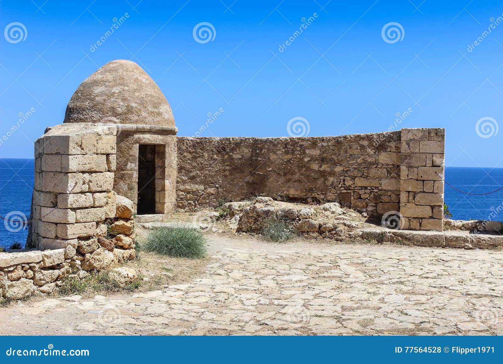 Watchtower stock photo. Image of tower, greece, famous - 77564528