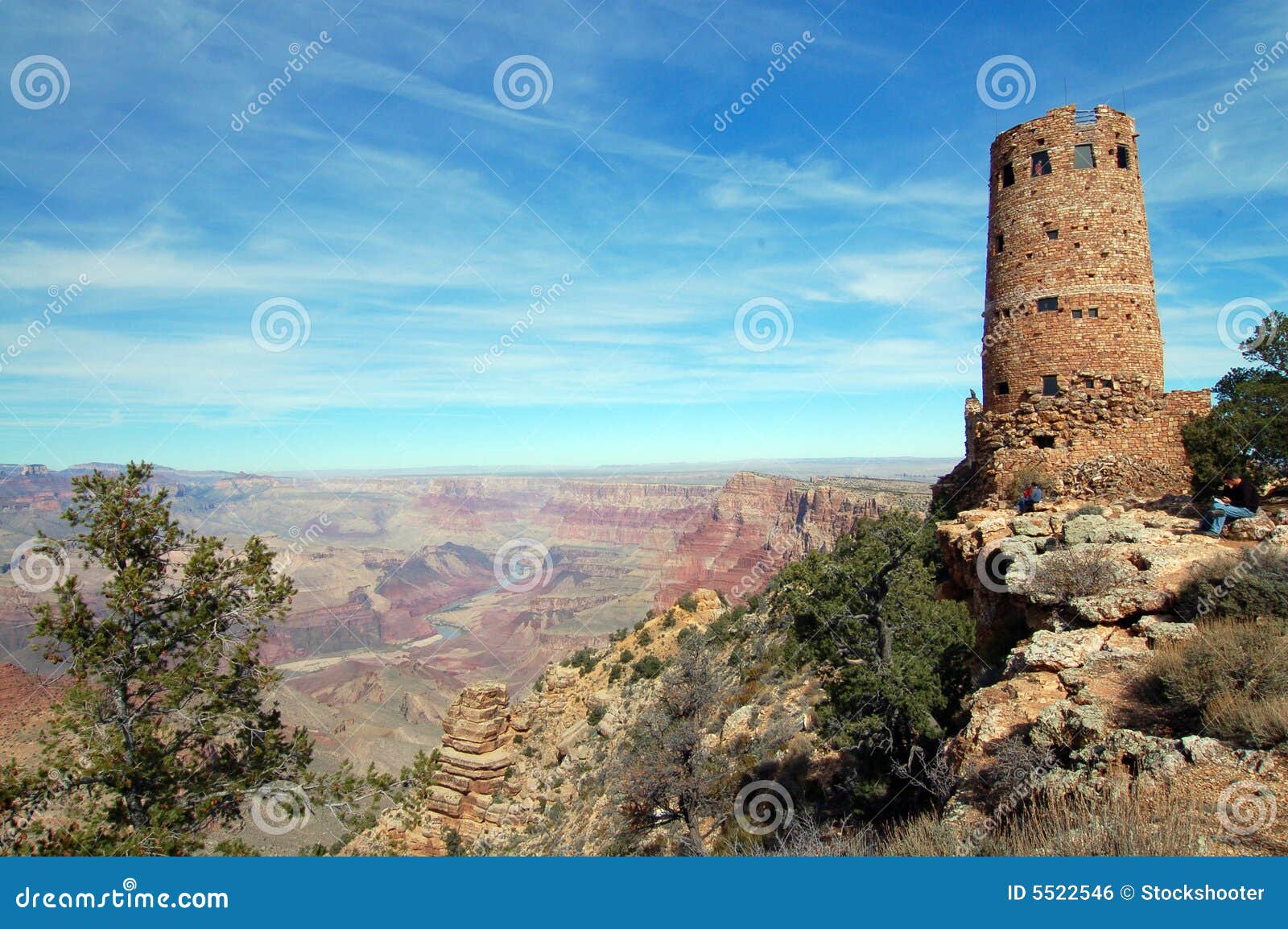 Watchtower at Grand Canyon stock photo. Image of canyon - 5522546