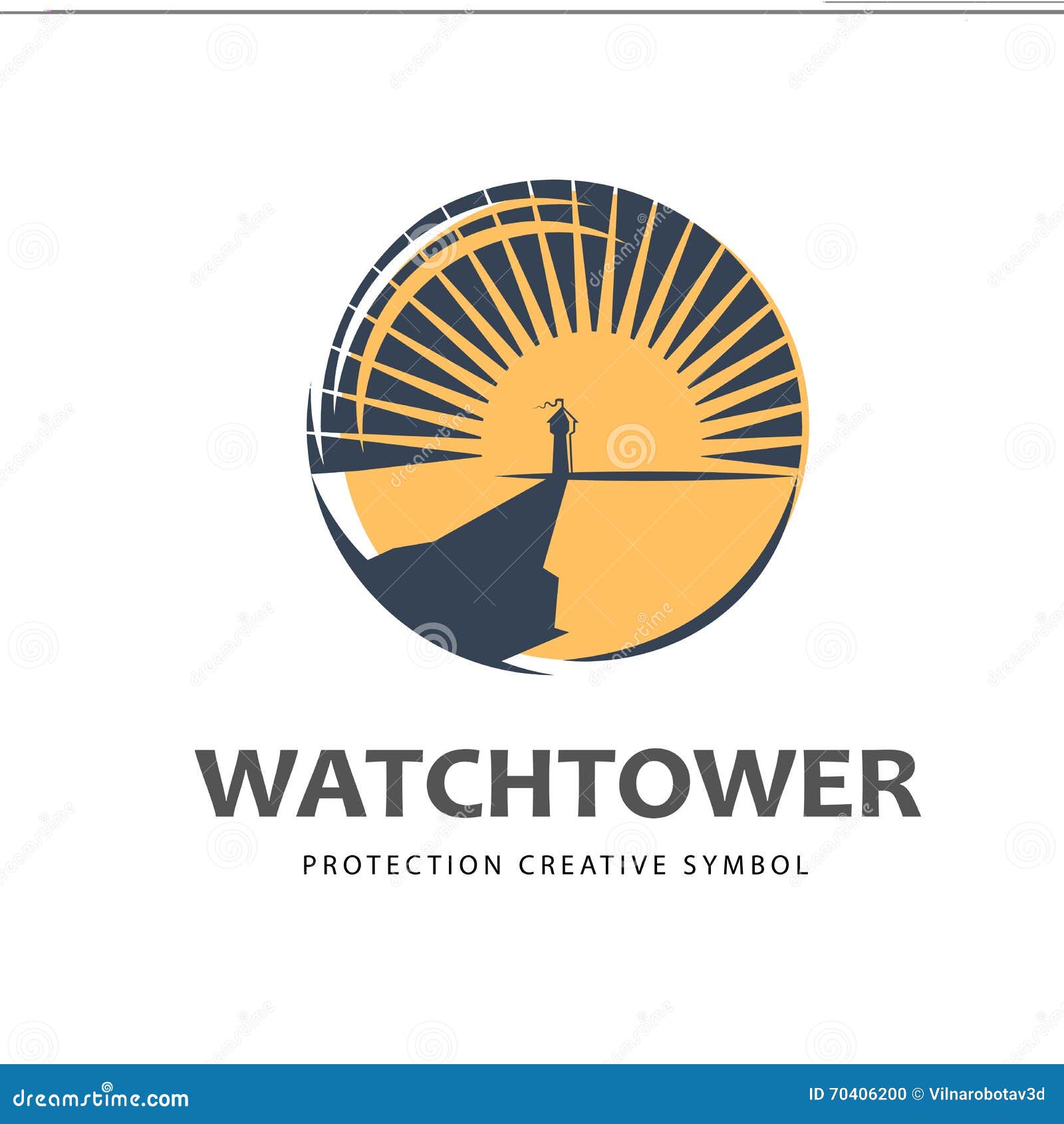 Watchtower Logo Template Vector Illustration | CartoonDealer.com #70406200