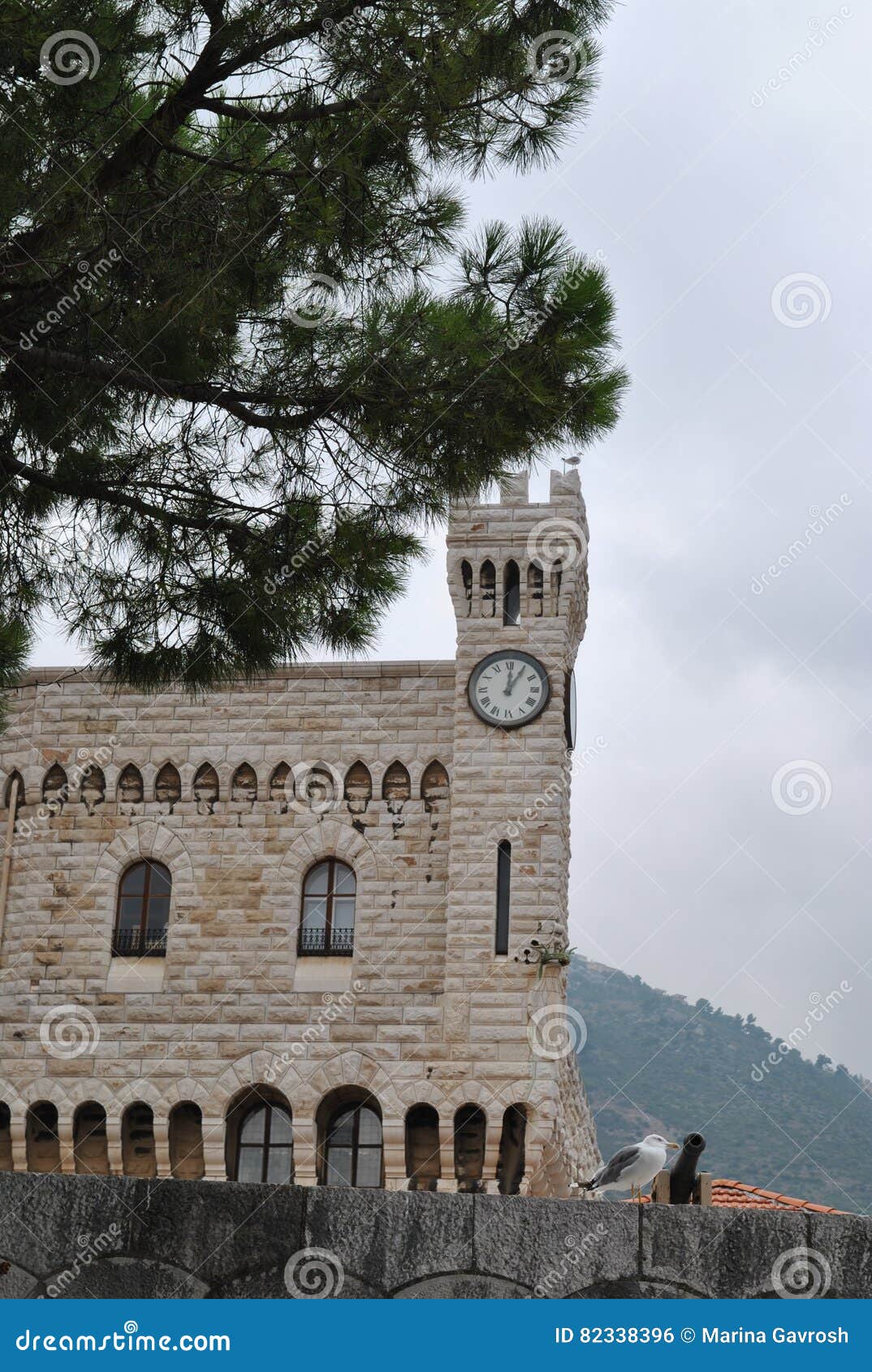 Watchtower of Monaco Castle Editorial Photo - Image of france, buttress ...