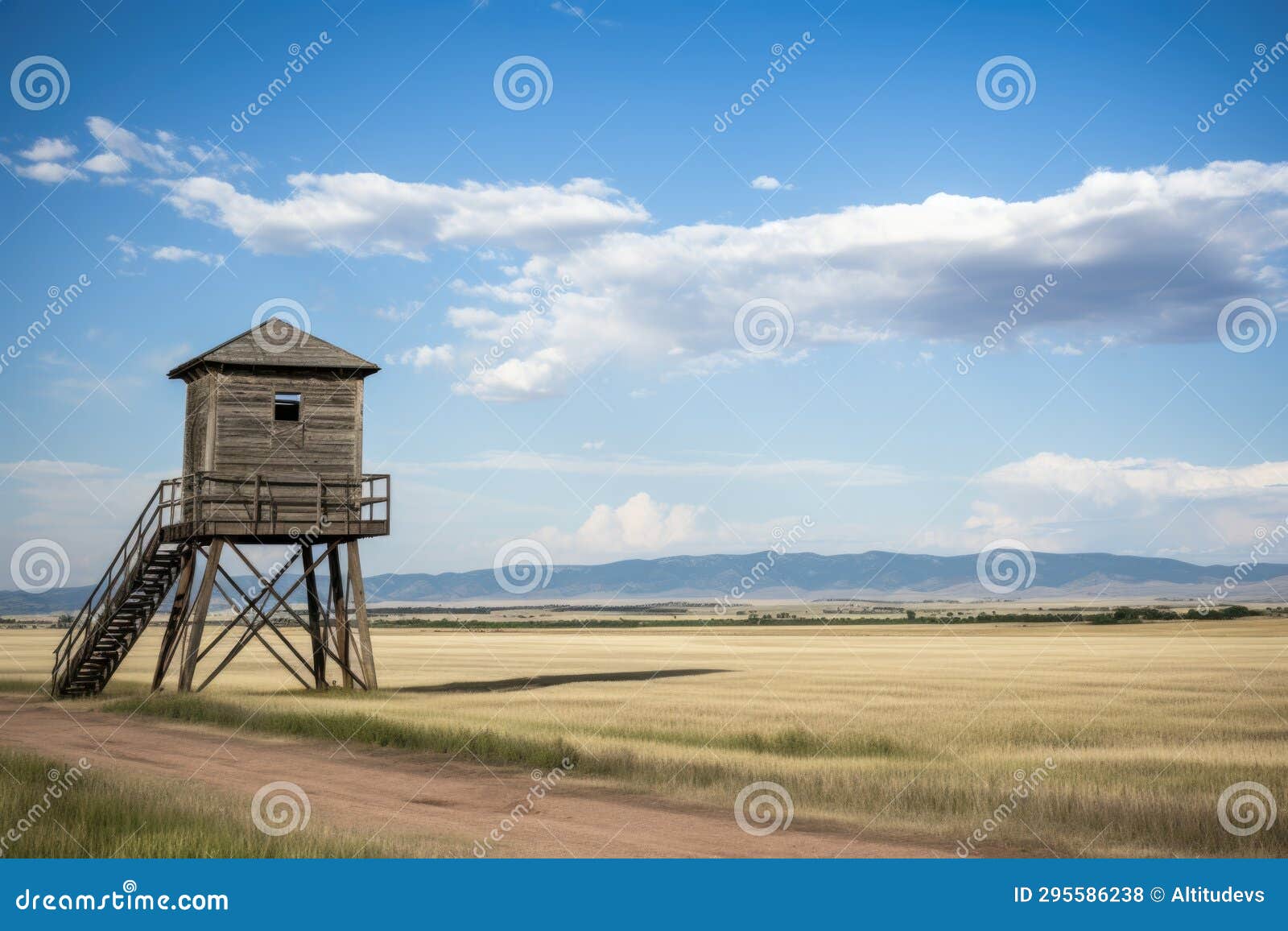 Watchtower Overlooking an Empty Battlefield Stock Photo - Image of ...