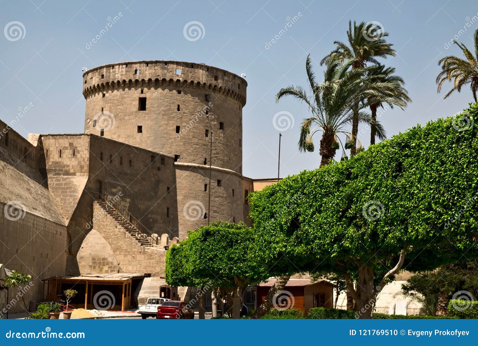 Watchtower of Saladin Citadel in Cairo Stock Photo - Image of landmark ...