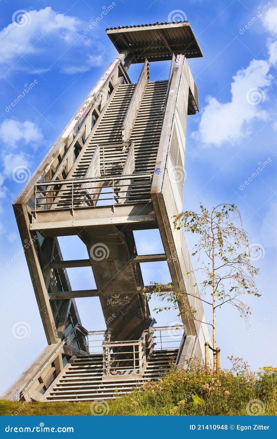 Watchtower stairs stock photo. Image of material, planks - 21410948
